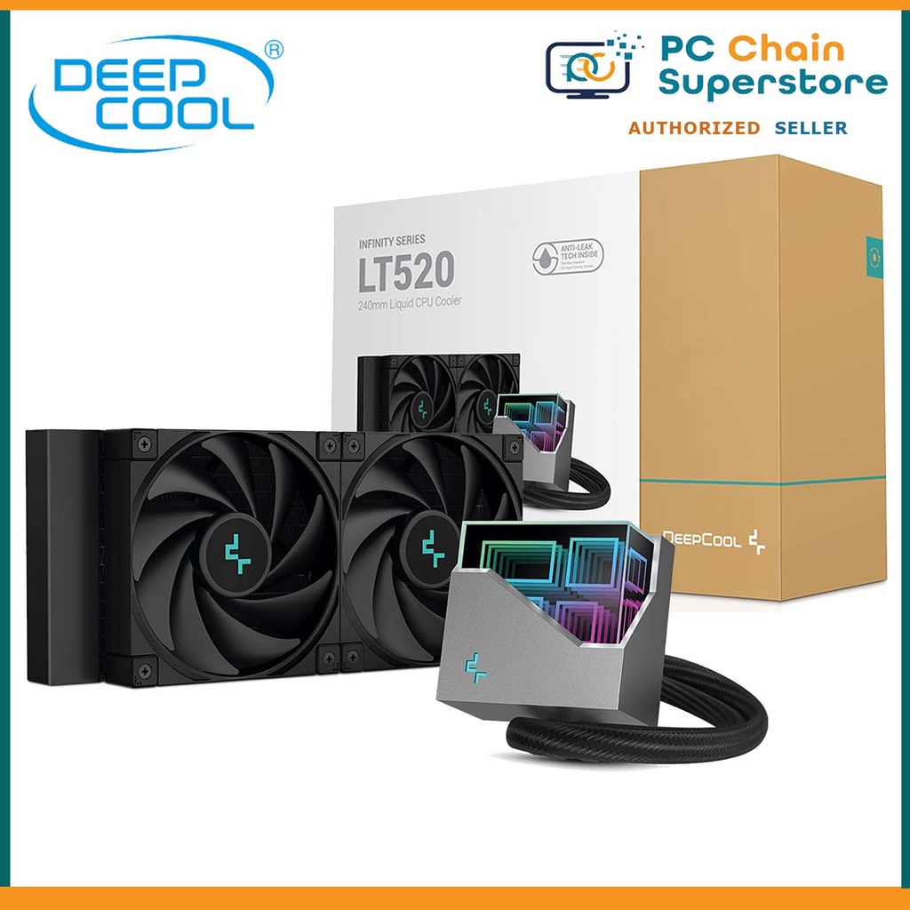 Deepcool LT520 240MM ARGB AIO Liquid CPU Cooler - 3D Mirror Surface ...