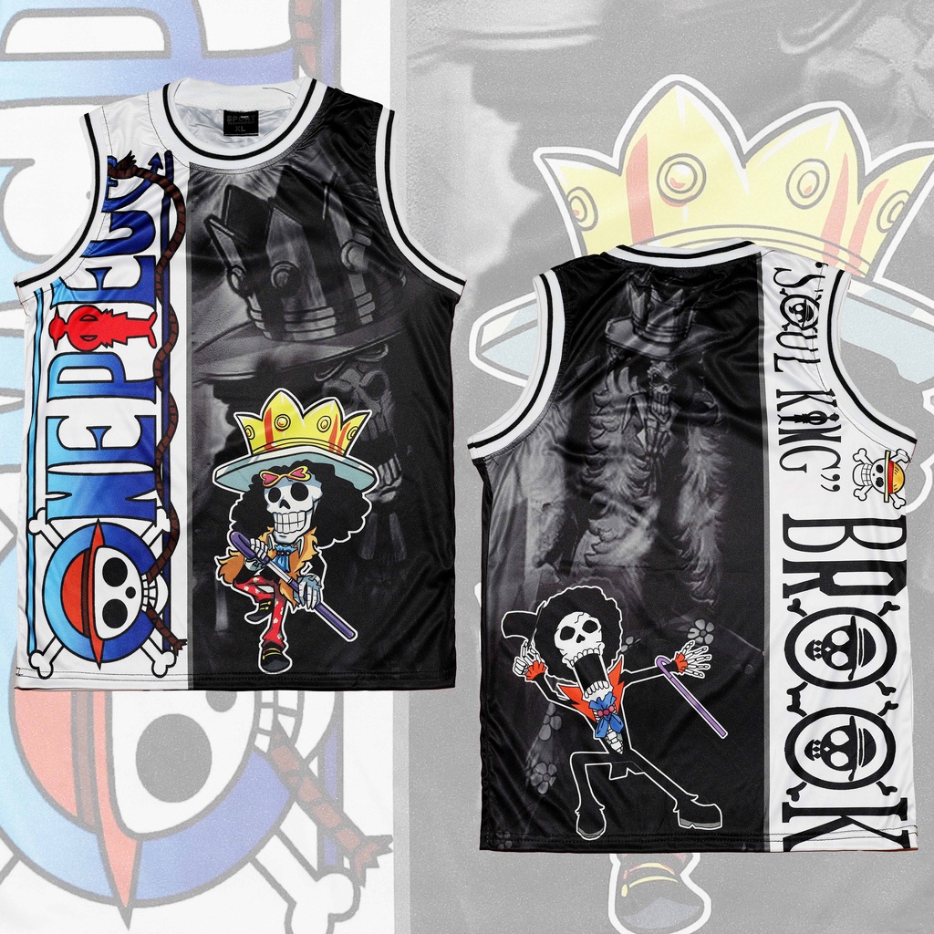 Anime One Piece Sublimation Jersey for Kids Cartoon Sando Shirts [6-13 ...
