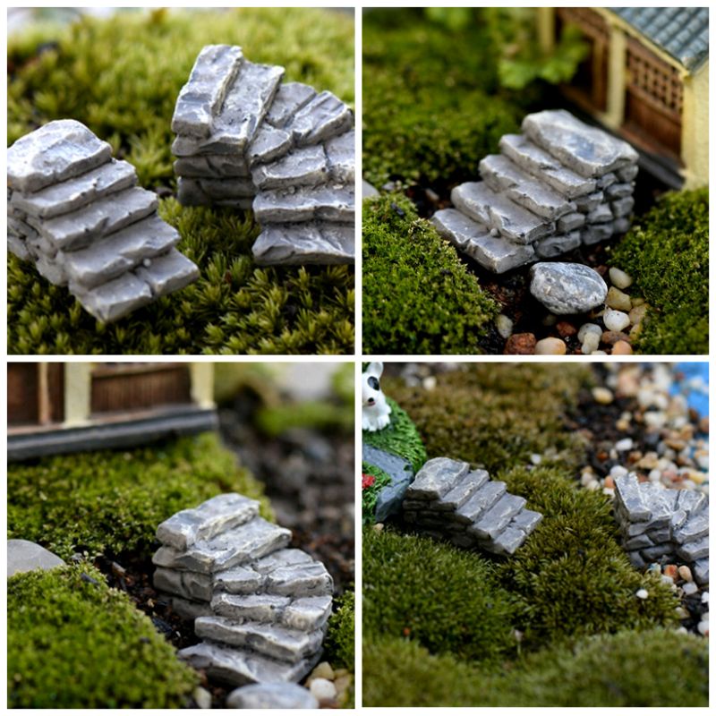 Mini Resin Stone Steps Stair Stairs Diorama Fairy Garden Landscape ...