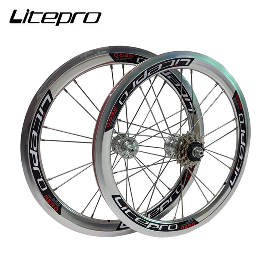 Litepro External 5 Speed AERO 16Inch 305 349 V Brake 74mm 95mm Wheelset ...