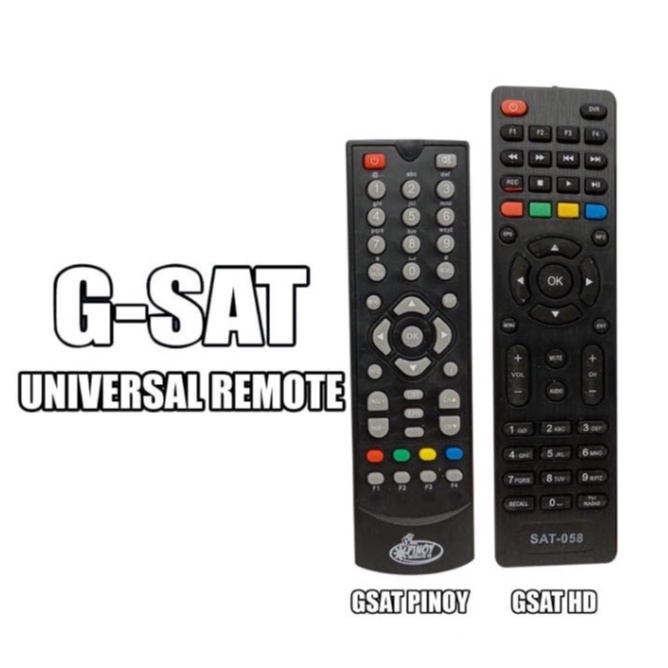 GSAT-058 HD and GSAT Pinoy Gpinoy Remote Control Universal Replacement TV Box Remote Controller ...