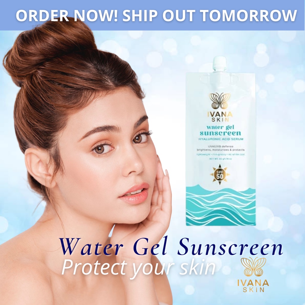 IVANA SKIN Water Gel Sunscreen | Kojic | Charcoal | Whipp Soap | Ivana ...