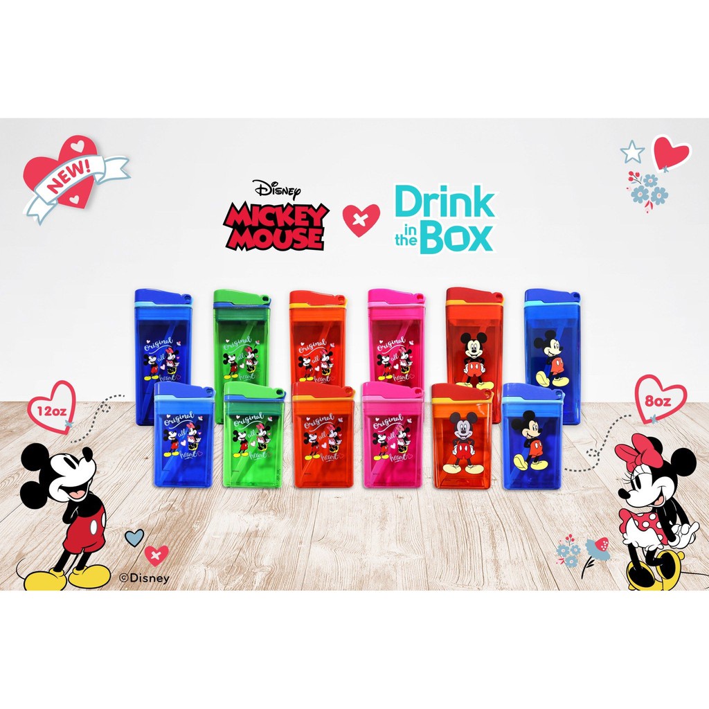 Drink in the box Gen 2 Vacuum Training Water Bottle Mickey Mouse ...