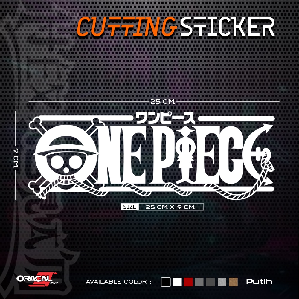 Cutting Sticker Anime One Piece Big Logo | One Piece Logo Cutting ...