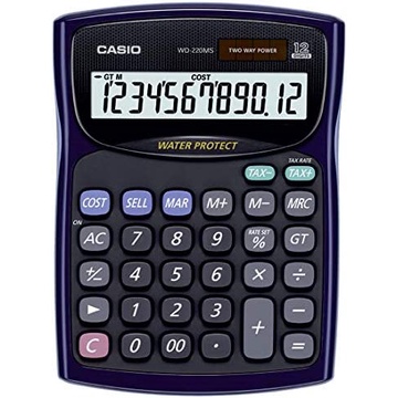 Casio Calculator WM-220MS-BU (WM220MSBU WM220MS-BU WM 220MS BU) | Shopee Philippines