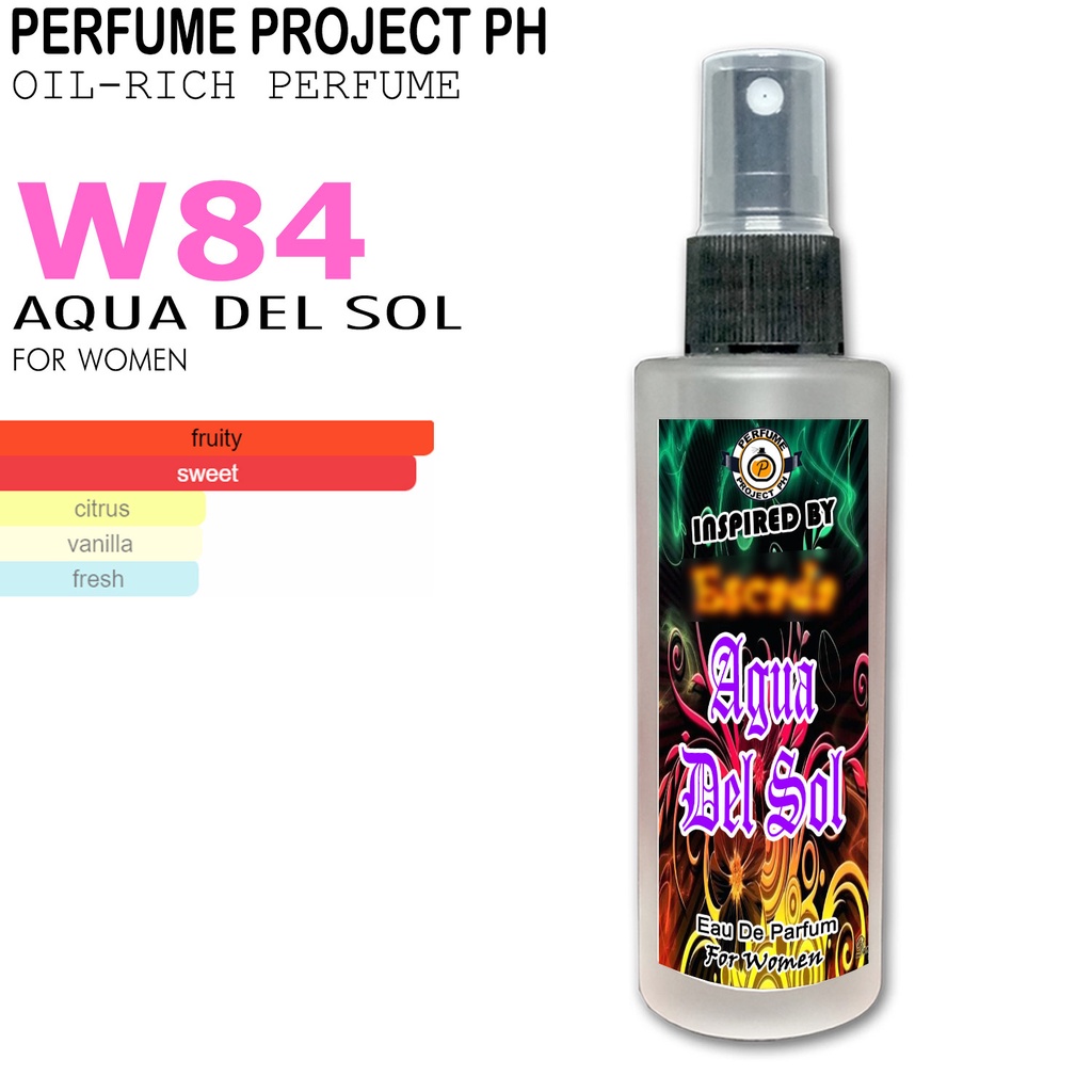 PERFUME PROJECT W84 Inspired by Agua Del Sol for women Oil Based ...