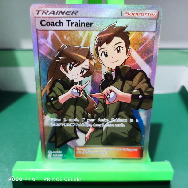 Pokemon TCG - Coach Trainer Full Art | Shopee Philippines