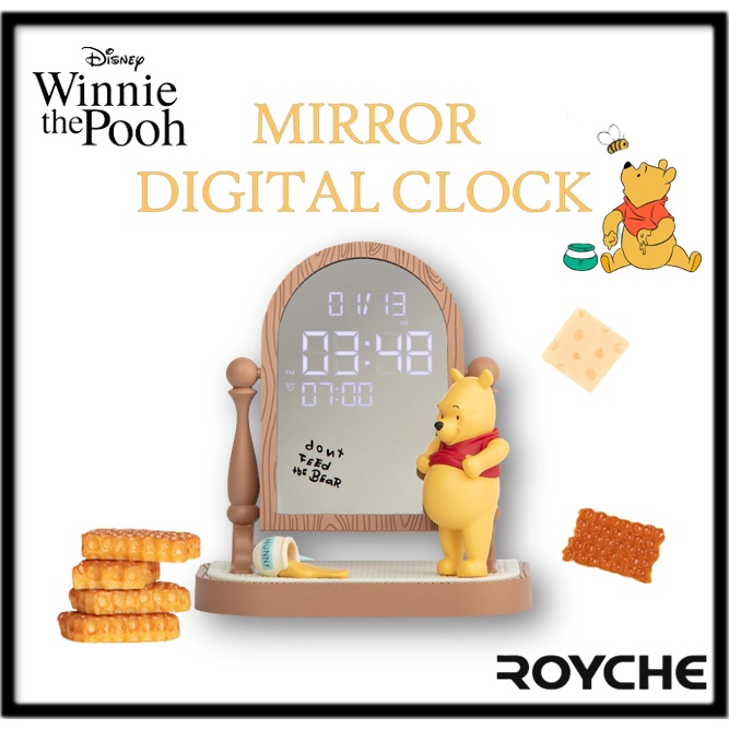 [ROYCHE] Winnie the Pooh mirror desk clock | Shopee Philippines