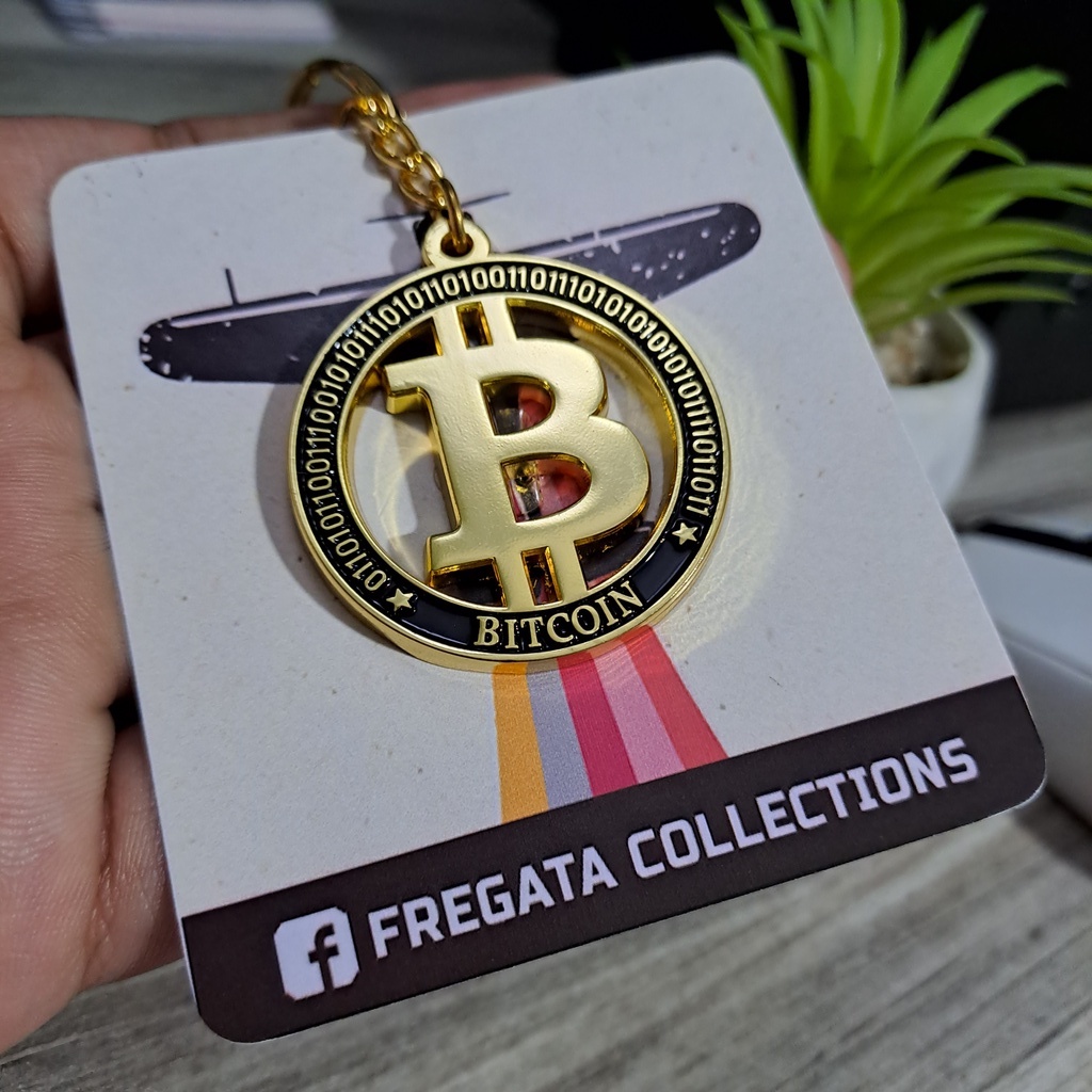 Fregata | Bitcoin Keychain Souvenir Gold Plated Collectible Merch ...