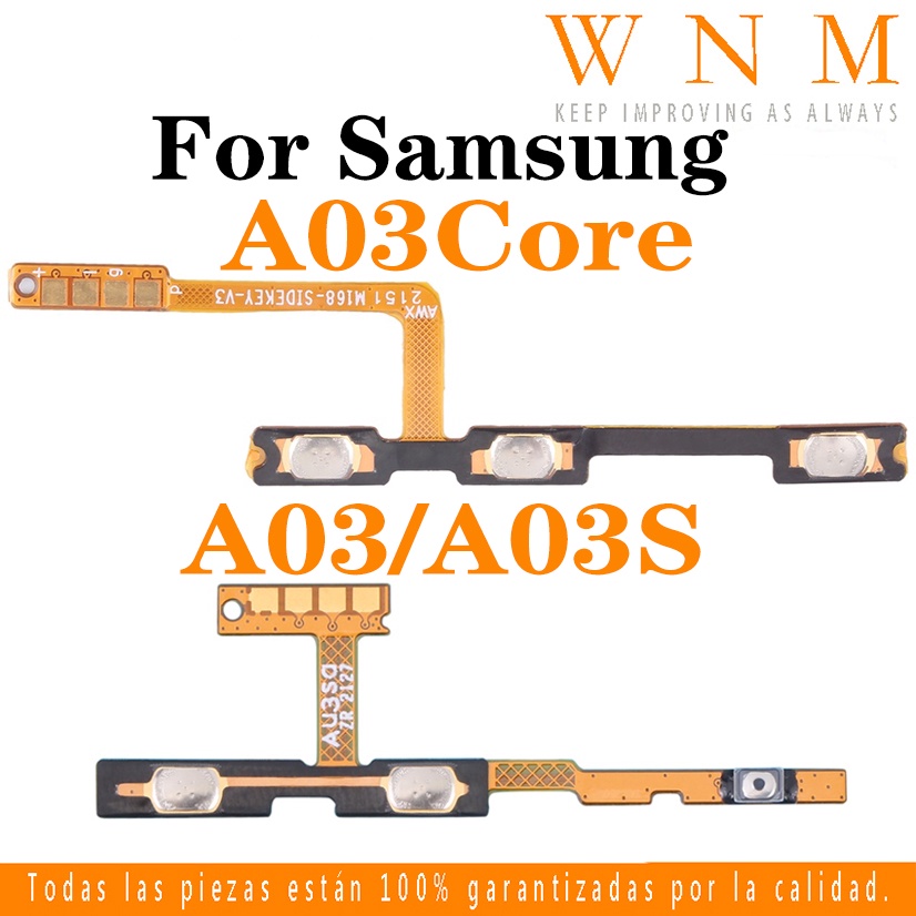 Power Flex Button For Samsung Galaxy A03 Core / A03 A03S Volume Power ON OFF Flex Cable ...