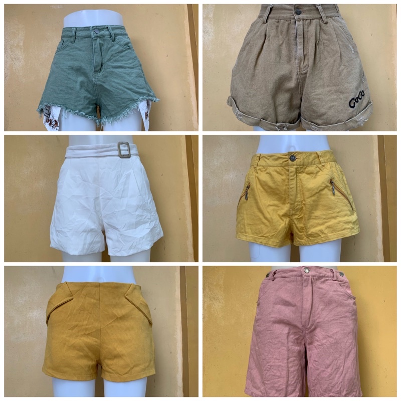 COTTON ZIPPER SHORTS( UKAY)(waistline24-30) | Shopee Philippines