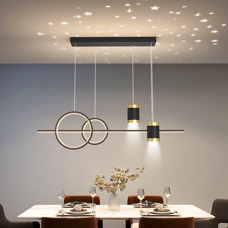 Modern Chandelier Sky Ceiling Light Bar Counter Drop Light Chandelier ...