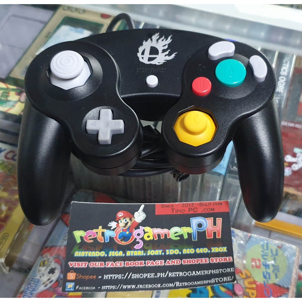 NINTENDO GameCube Controller Super Smash Bros Black Official | Shopee ...