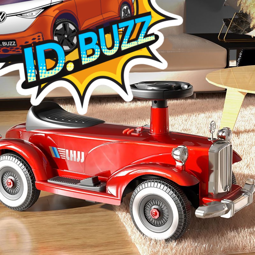 Children's car 1-3 years old electric car toy electric can sit people ...