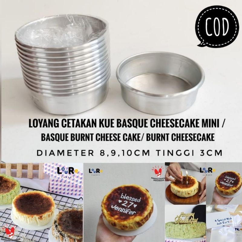 Seamless mini cake Tin/mini cheesecake basque Pan/japanese cheesecake ...