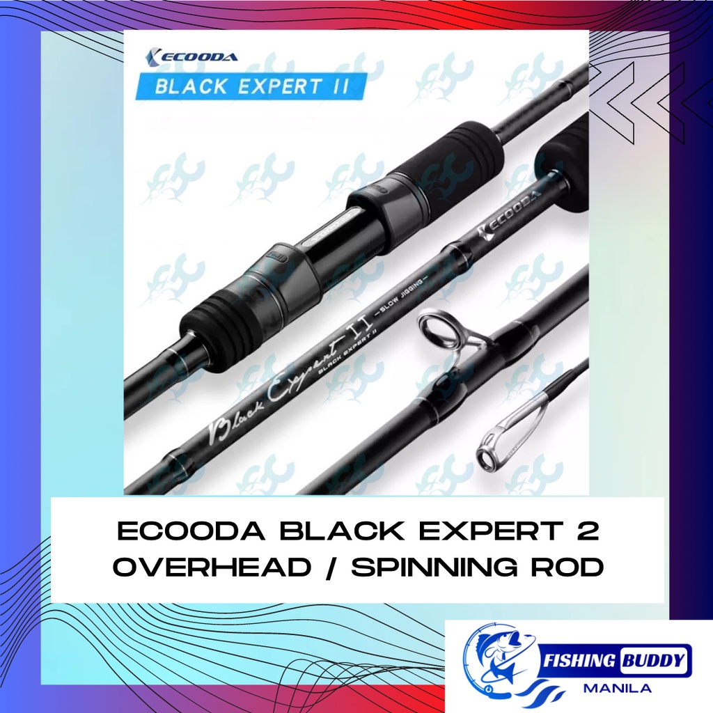 NEW Ecooda Black Expert 2 EBESJ II B/S602MH Spinning / Overhead Jigging ...