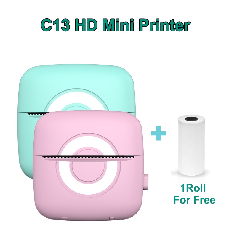 HD Mini Printer C13 Photo Pictures Printing Machine Label Wireless 57mm ...