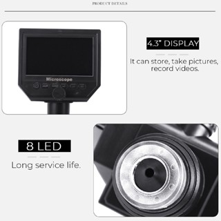 Digital Microscope 600X USB Electronic Video Soldering Microscope ...