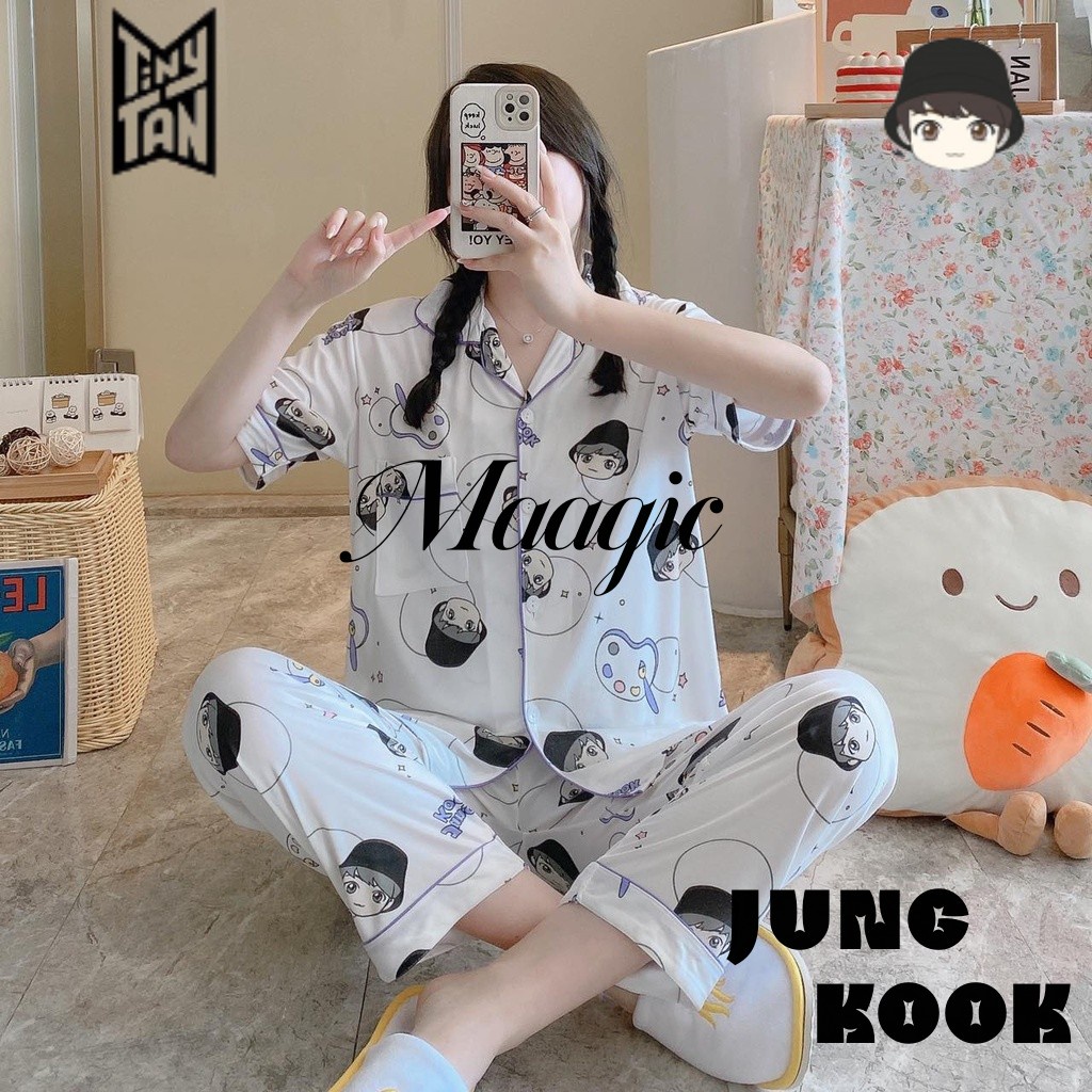 Korean pajama Korean Sleepwear BTS TinyTan Series Korean Cotton ...