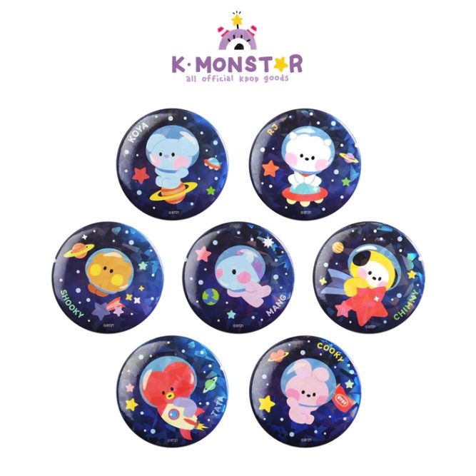 BT21 CAN BADGE SPACE | Shopee Philippines
