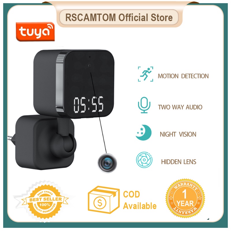 Rscamtom FHD 4K 2.4G Tuya Camera Home Wiring-free In-line Card Machine ...