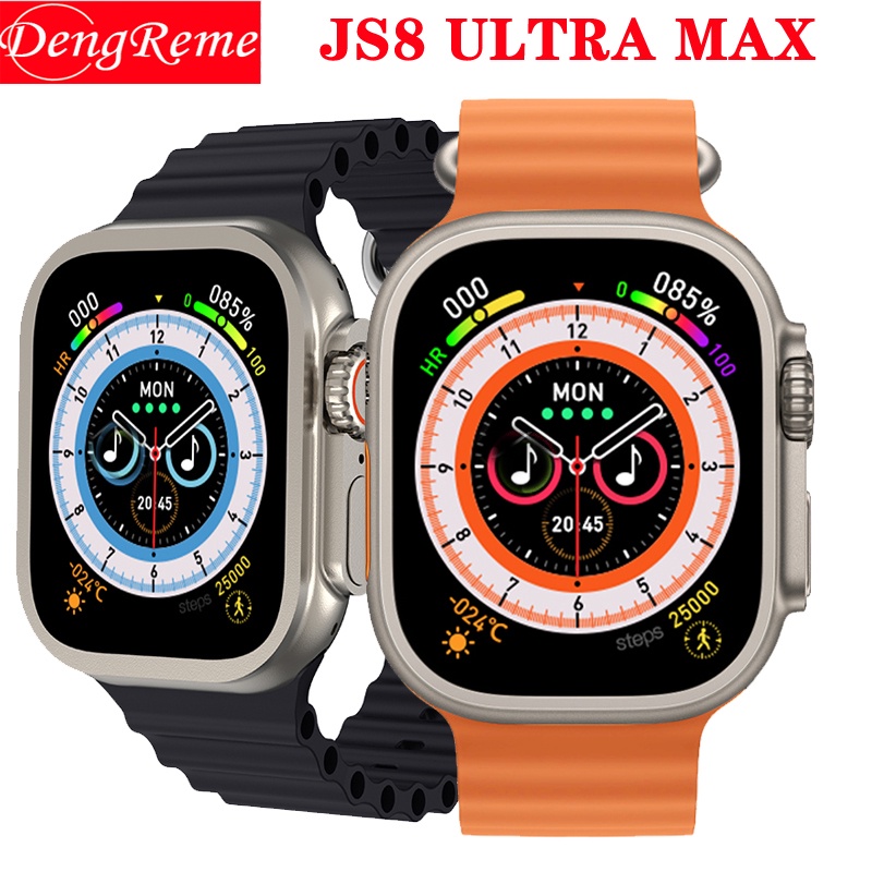 JS8 Ultra Max Smart Watch Series 8 49mm Titanium Alloy Body 2.08 ...