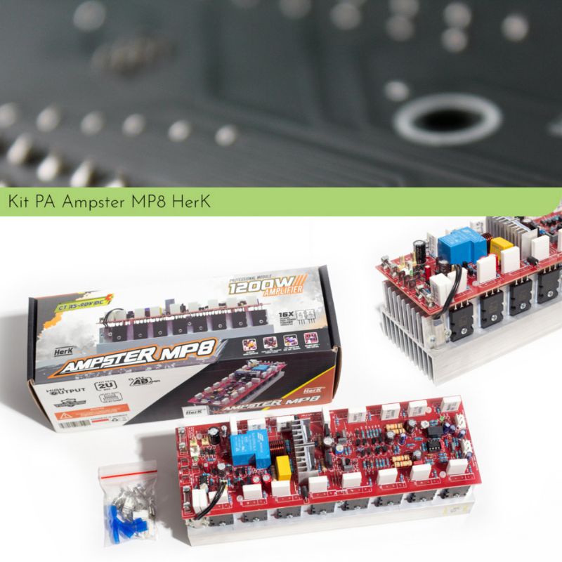 1200w AMPSTER MP8 MP 8 MP-8 Mono Power Kit with AB HerK Class ...