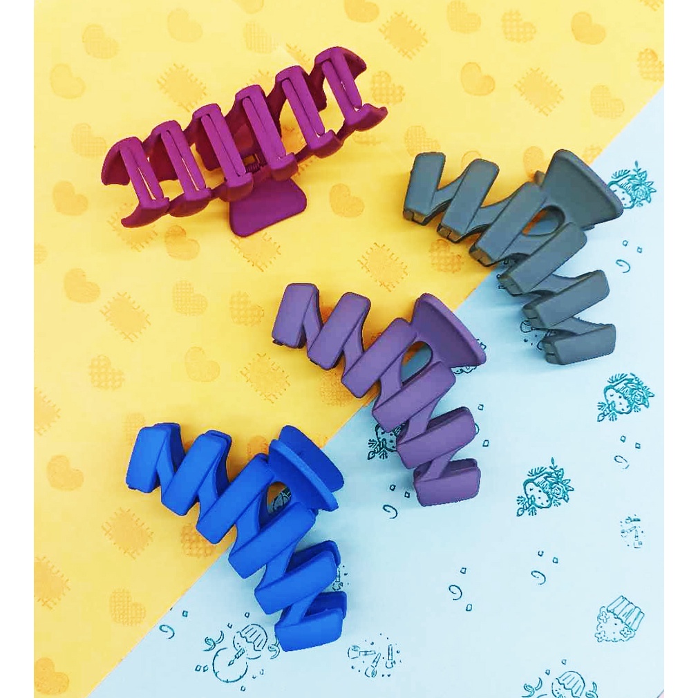 Hair claw plastic hair clamps ipit sa buhok sold per piece | Shopee ...