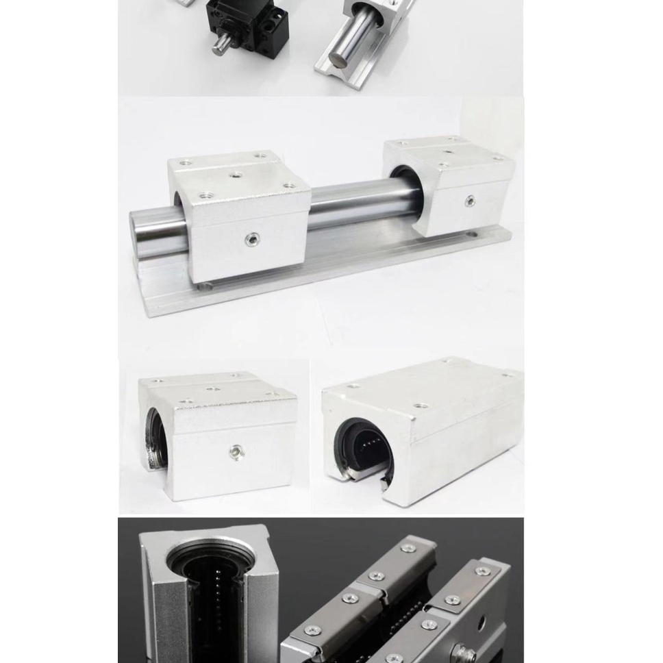 SBR Linear Optic Axis Cylindrical Guide Rail Slide Rail Opening Slider ...