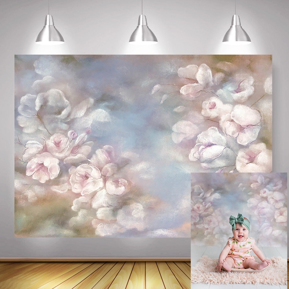 Abstract Texture Flowers Newborn Baby Kids Portrait Backdrop ...