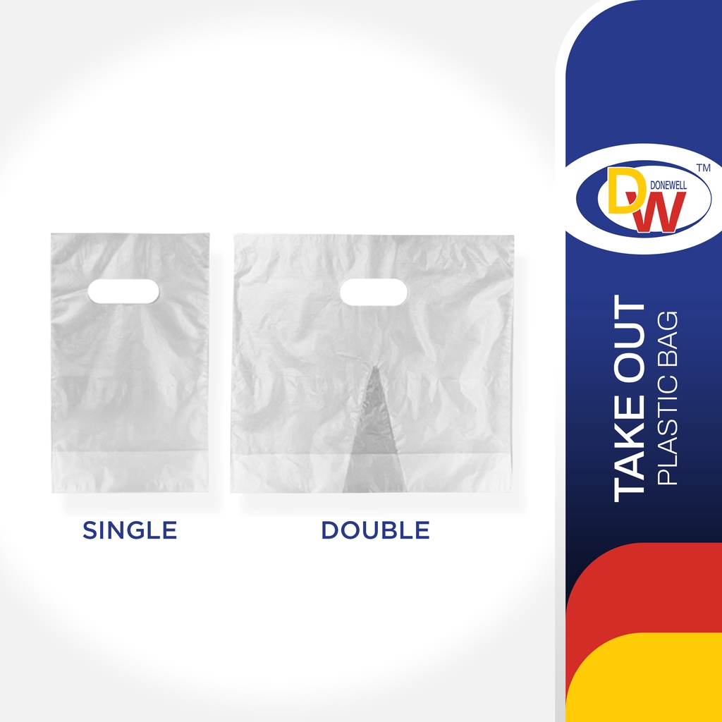 Donewell Milktea Take Out Bag Single, Double | Shopee Philippines