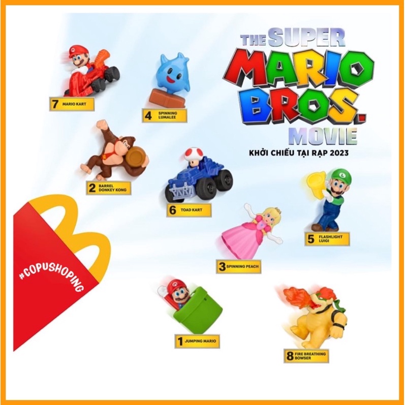 The Super Mario Bros Movie Mc Donald McDonald Toy Figure | Shopee ...