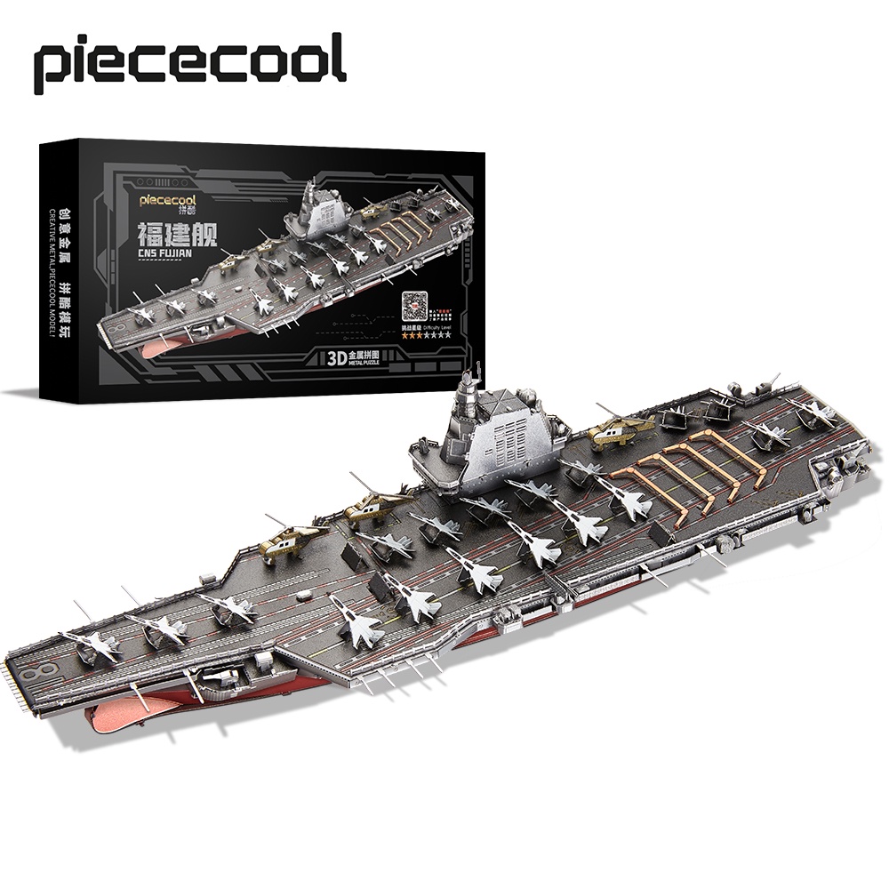 Piececool 3D Metal Model Kit CNS FUJIAN Aircraft Carrier Model Kits DIY ...