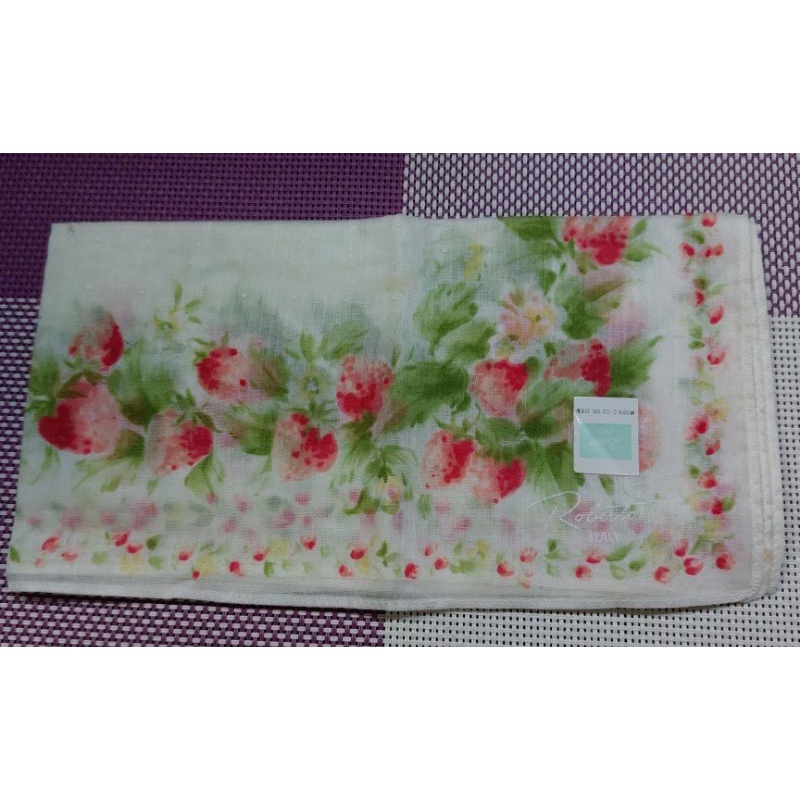 Roberto Italy Strawberry Handkerchief | Shopee Philippines