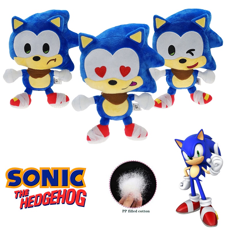 Sonic The 9.1in Hedgehog Plush Toy Cute Soft Stuffed Animal Kids Doll ...