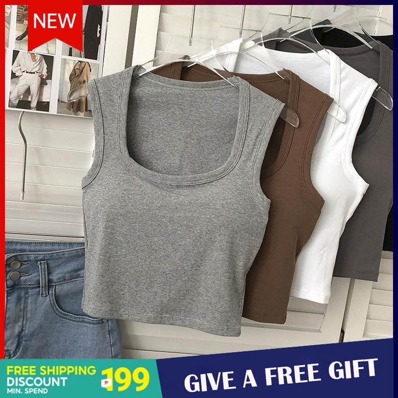 In stock# Cotton Vest for Girls Push up Tank Top Summer Korean Style ...