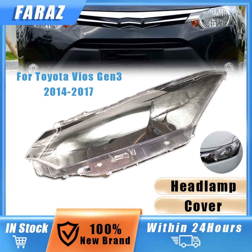 1 Pair Toyota Vios headlight for Gen3 2014 2015 2016 2017 Front ...