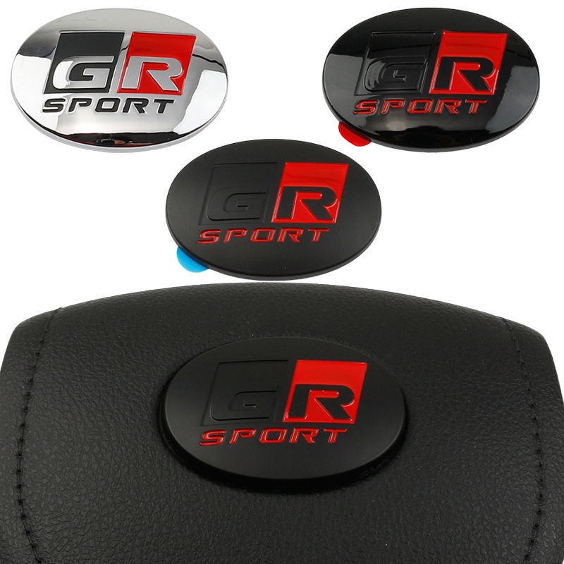 【TOYOTA】NEW ABS Car Sticker GR SPORT Steering Wheel Emblem Badge Decals ...