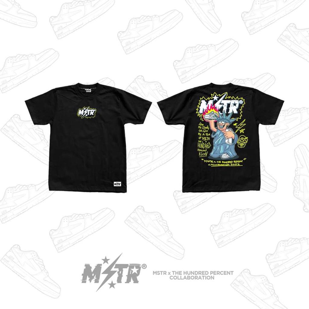 MSTR CO. X THE HUNDRED PERCENT COLLAB "LIBERTY" Men T-Shirt (Black ...