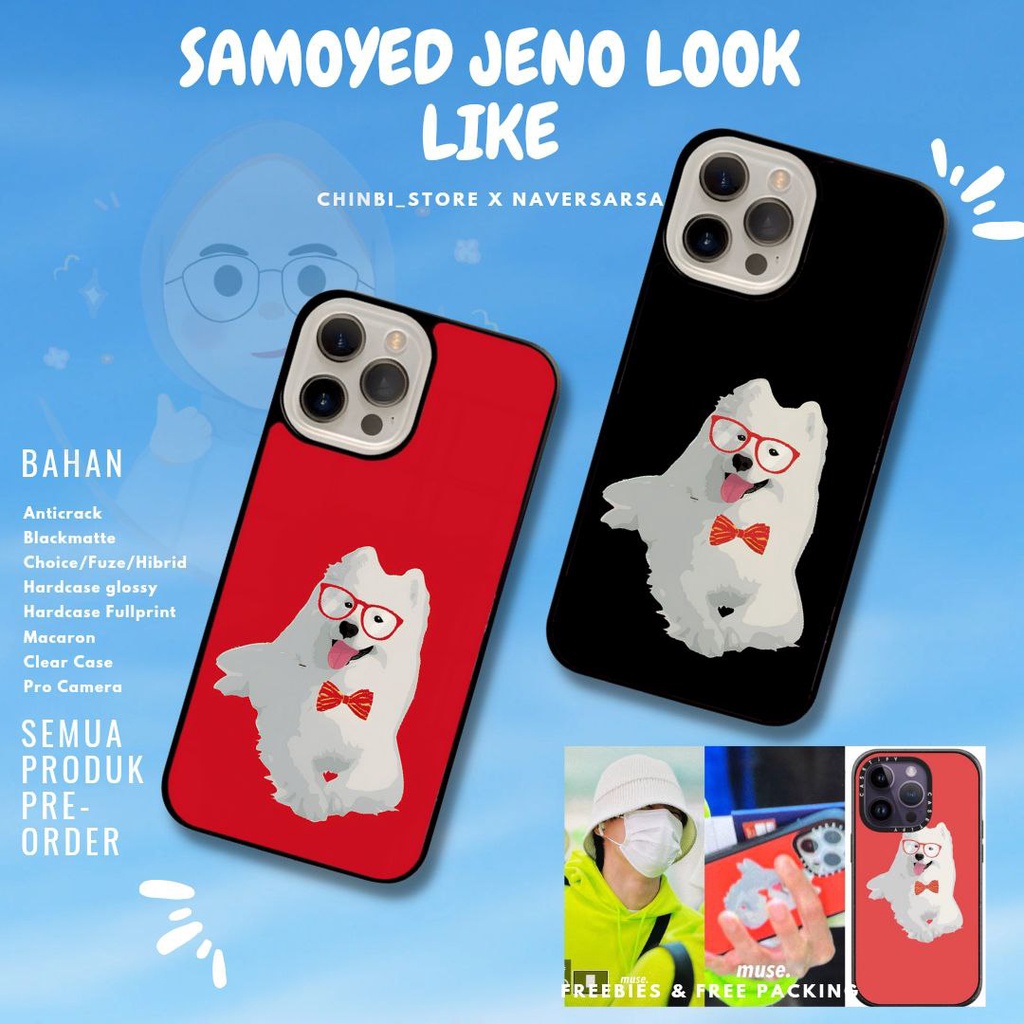 HP Jeno Samoyed Bobba The Striped Red Yellow Bow Tie Samoyed for Dog ...