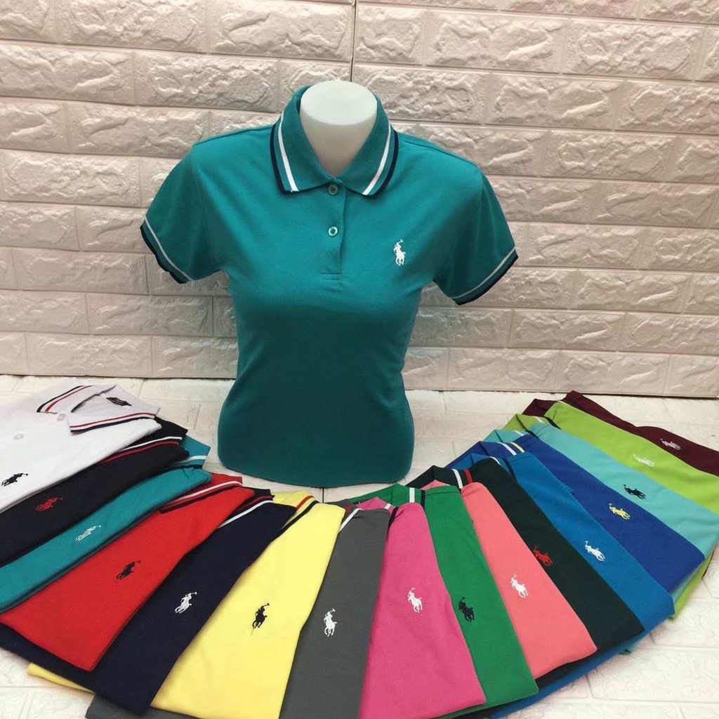 Zshop Women's Polo shirts Casual Wear Cotton Hanicom Cloth | Shopee ...