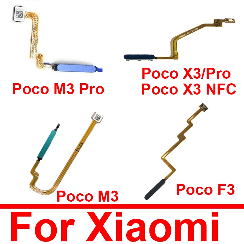 Fingerprint Sensor Flex Cable For Xiaomi Poco X3 Pro F3 Pro M3 Pro For ...