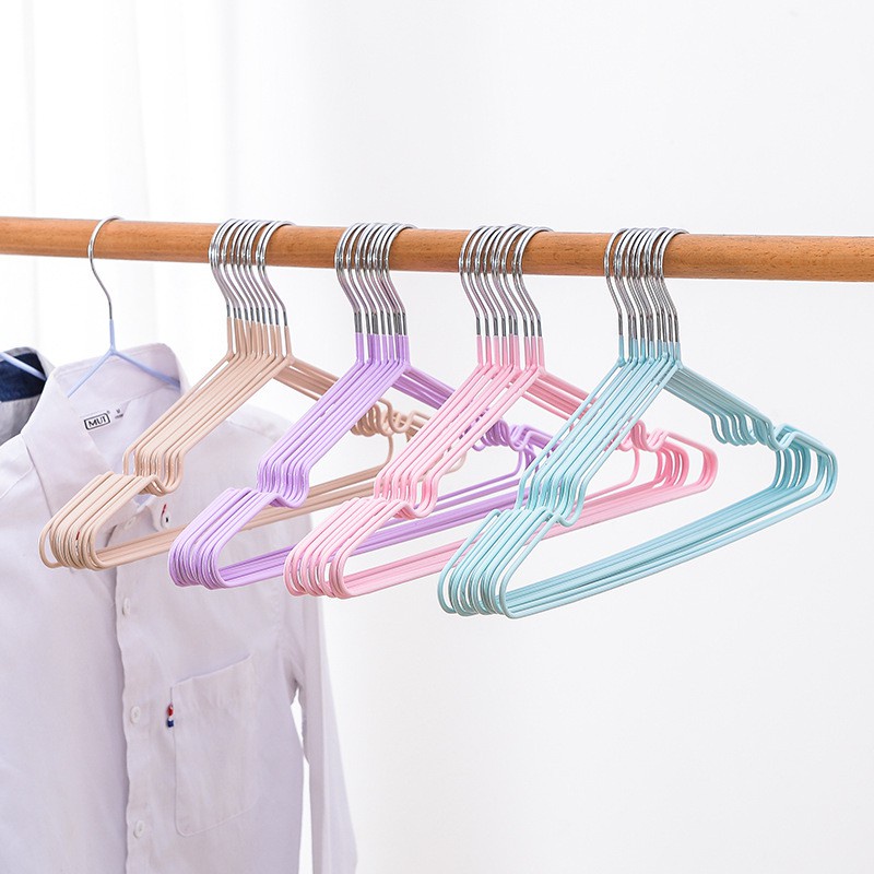 10PCS/Lot hanger Stainless Steel Drying Hanger Strong Cloth Hangers ...