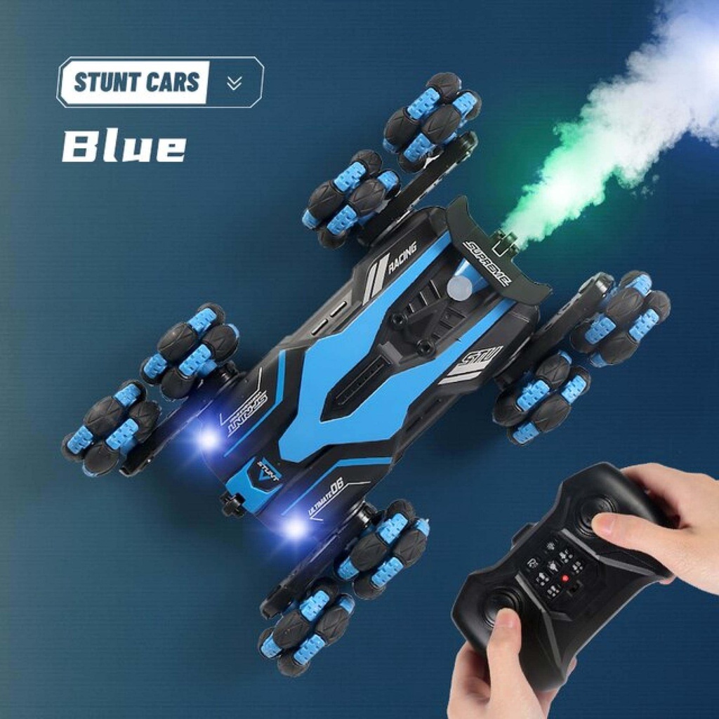 RC Toys 8 Wheels Spray Twisting Stunt Drift Car Remote Controlled Cars ...