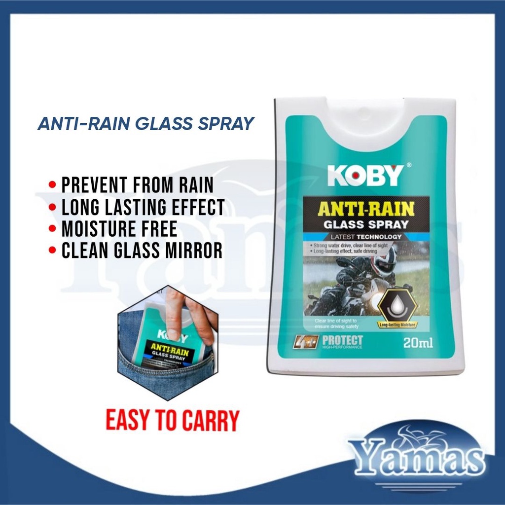 Original Koby Helmet 450ml Disinfecting Foam Spray and 20ml Anti Rain ...