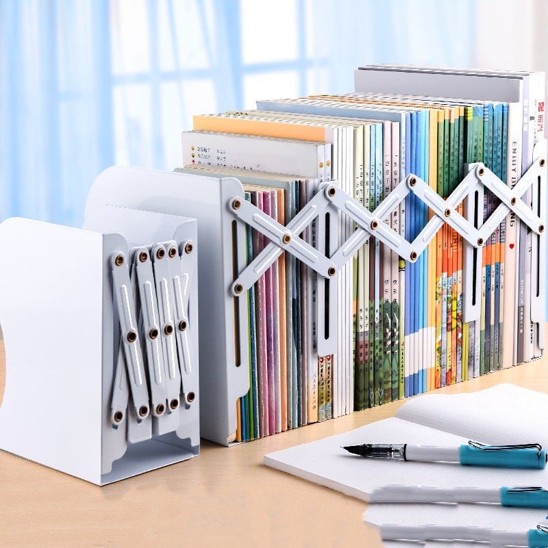 J'ICE " Adjustable Bookend Holder Retractable Book Stand Multi ...