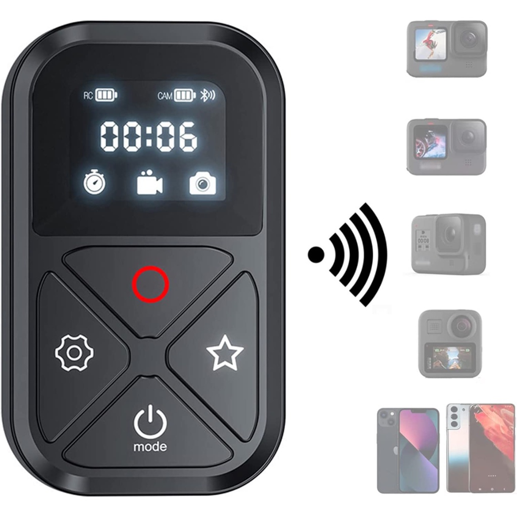TELESIN T10 Smart Wireless Remote Control for GoPro Hero 13 12 11 Hero 10 Hero 9 Hero 8 GoPro ...