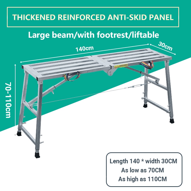 Aluminum Ladder Folding Ladder Platform Portable Scaffolding Mobile ...