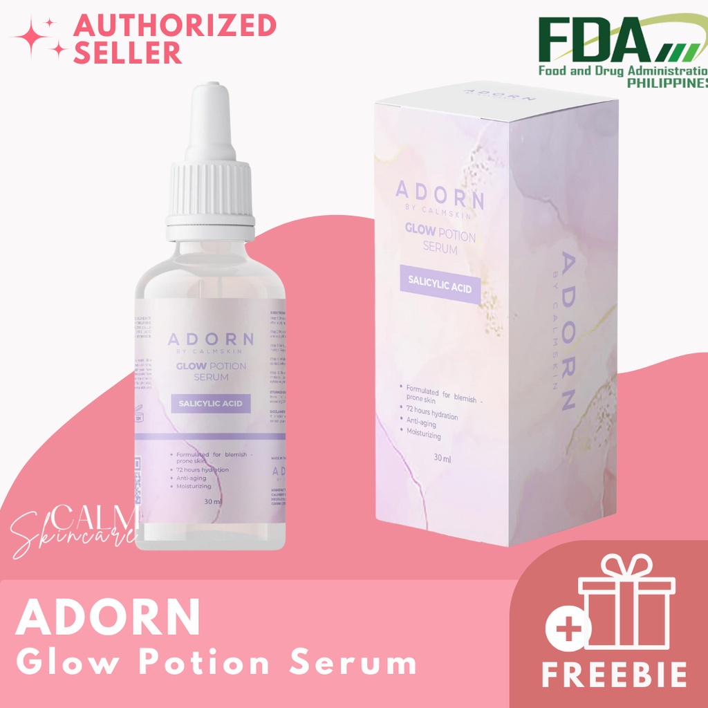 ADORN Glow Potion Serum by Calmskin [FREESHIPPING +FREEBIES] Camille Trinidad | Shopee Philippines