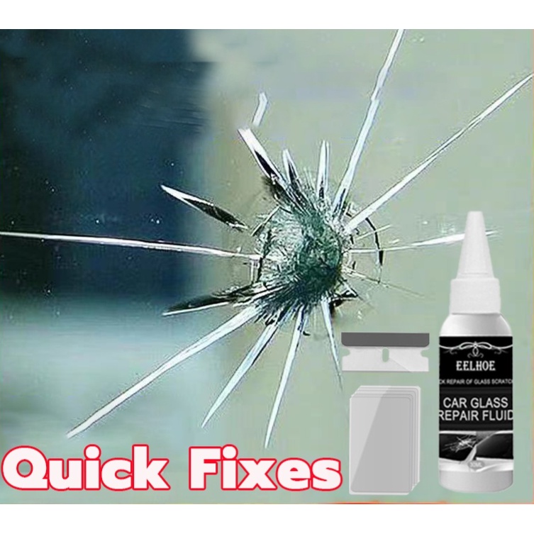 Windshield crack repair kit glass repair kit cracked windshield repair ...